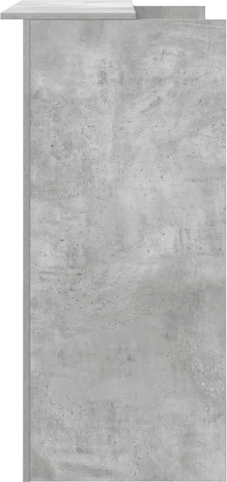 Recepční stůl betonově šedý 100x50x103,5 cm kompozitní dřevo 3324163