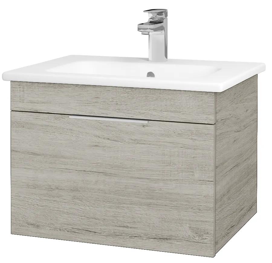 Dřevojas Koupelnová skříň ASTON SZZ 60 Varianta: N01 Bílá lesk / Úchytka T03 / D02 Bříza