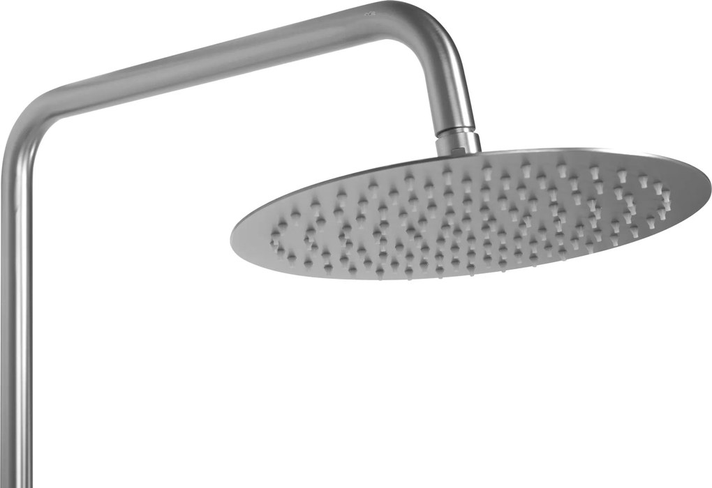 Rea Vincent, sprchový set s termostatickou baterií a dešťovou hlavicí 25cm, nikl matný, REA-P6603