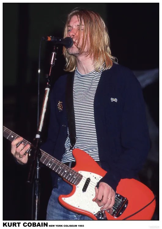 Plakát, Obraz - Kurt Cobain / Nirvana - New York Coliseum 1993, (59.4 x 84 cm)