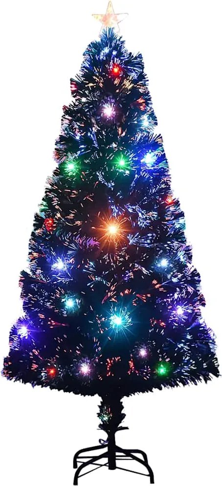 Předem osvětlený vánoční stromek se stojanem a LED 120 cm optické vlákno 284300