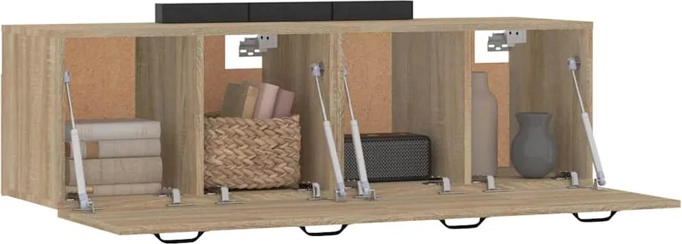 Nástěnné skříňky 2 ks dub sonoma 80x35x36,5 cm kompozitní dřevo 3115654