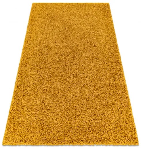 Kusový koberec jednobarevný SOFFI shaggy 5cm žlutý Rozměr: 60x200 cm