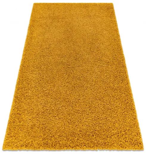Kusový koberec jednobarevný SOFFI shaggy 5cm žlutý Rozměr: 80x150 cm
