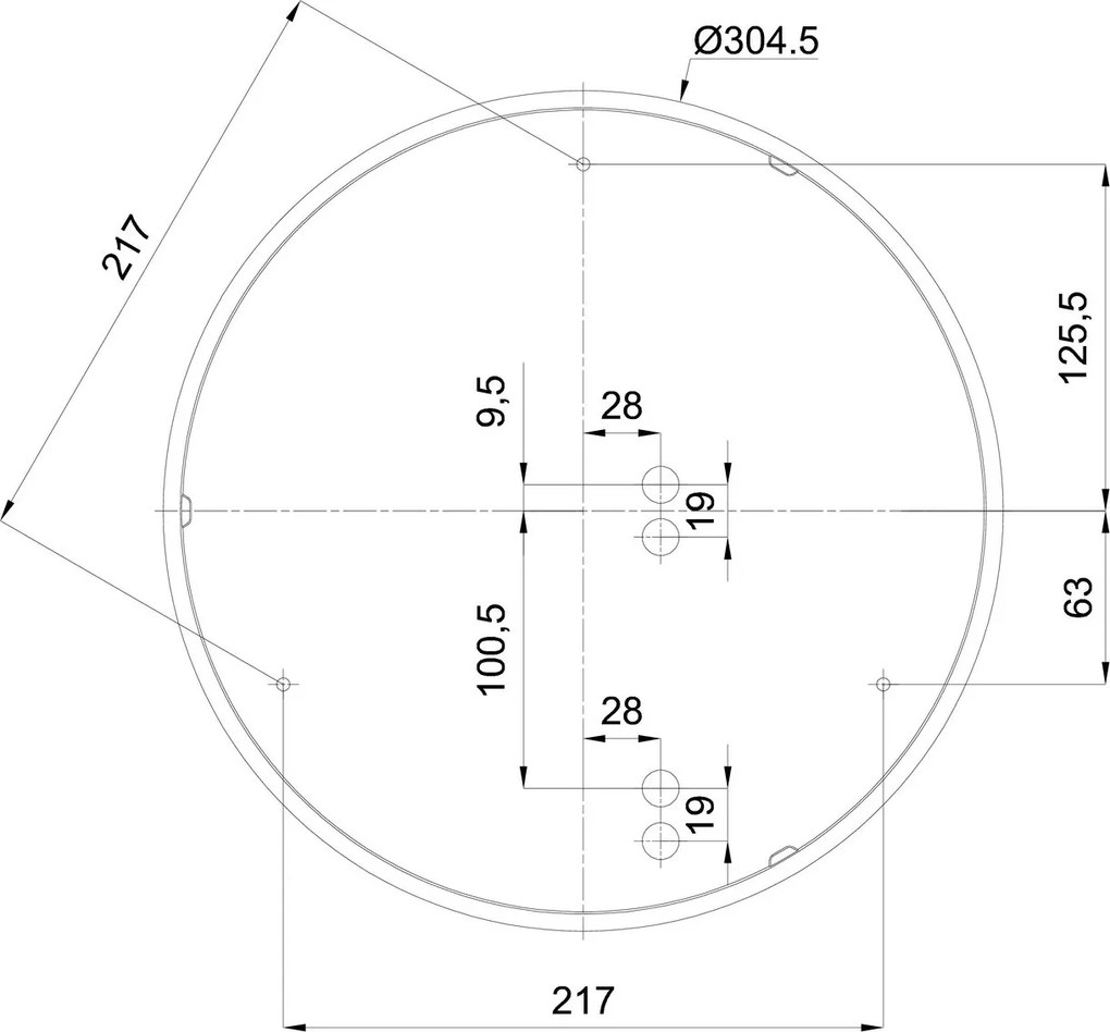 OS ELS70405 ELSA 3 IP stropní/nástěnné skleněné svítidlo bílá IP65 3000 K 14W LED DALI HF (původní kód OS 70405) - OSMONT
