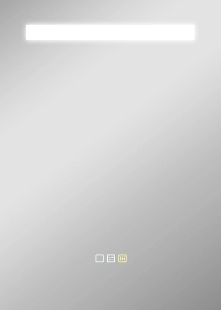 HOMCOM Koupelnové Zrcadlo s LED Osvětlením 70x50 cm Nástěnné Zrcadlo s 3 Barvami Světla Funkce Proti Zamlžování Paměťová Funkce Dotykový Spínač IP44 |
