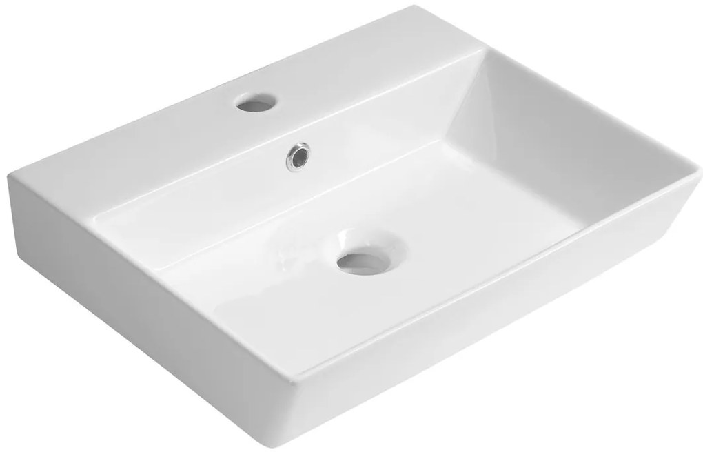 Aqualine Aqualine, ORION keramické umyvadlo 49x38,6cm, bílá, 27050