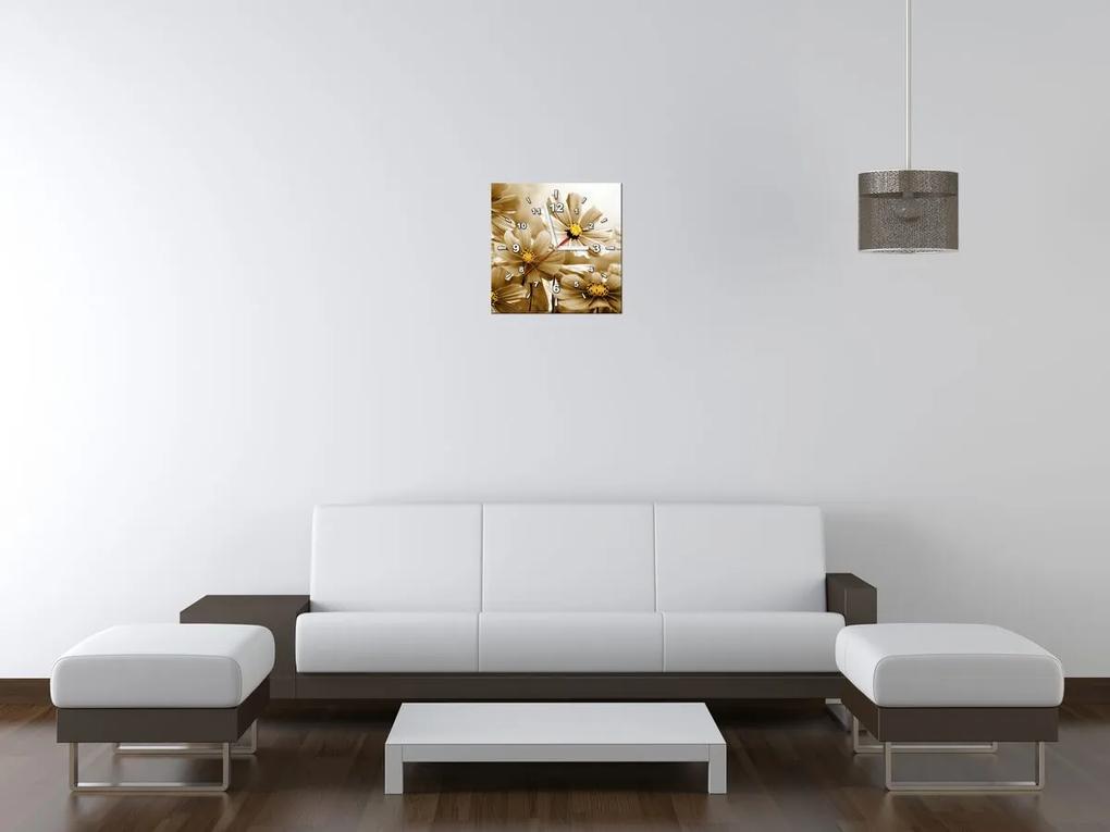 Gario Obraz s hodinami Květnatá krása Rozměry: 60 x 40 cm