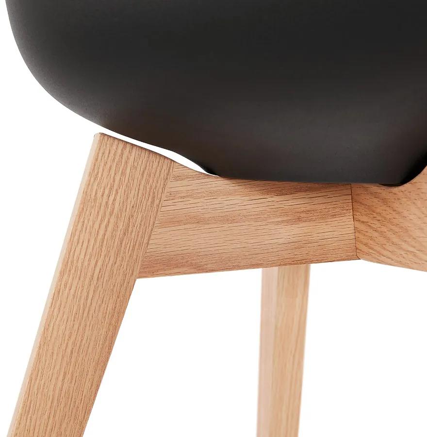 Jídelní židle Alcapone Barva: černá/přírodní