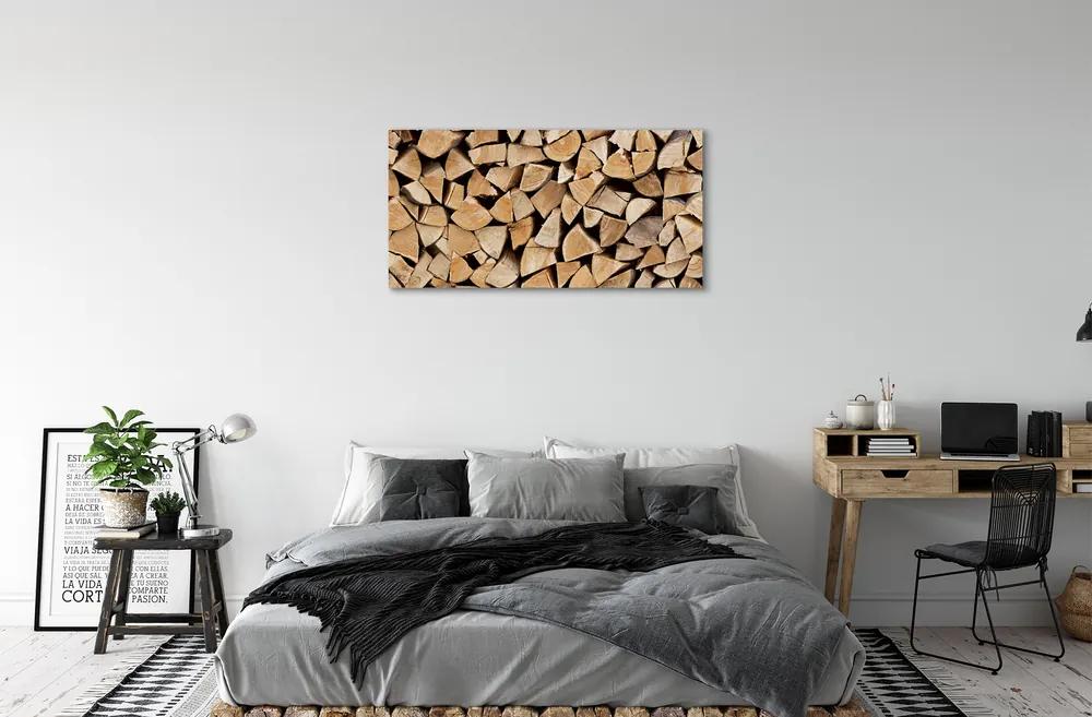 Obrazy na plátně Wood složení paliva 100x50 cm