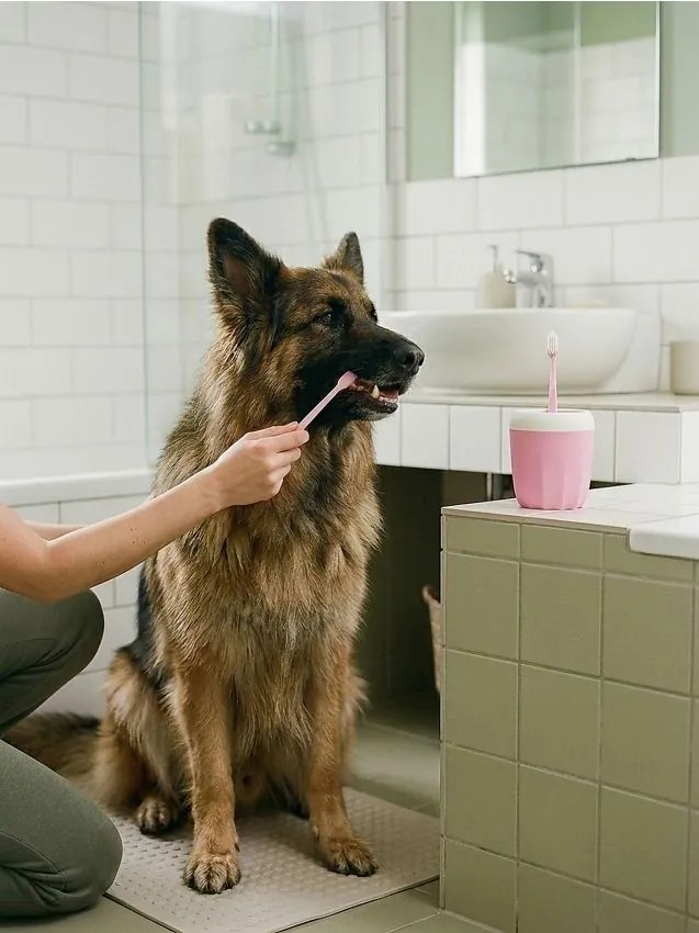 Sinsay - Sada na čištění pro psa a kočku - pastelová růžová