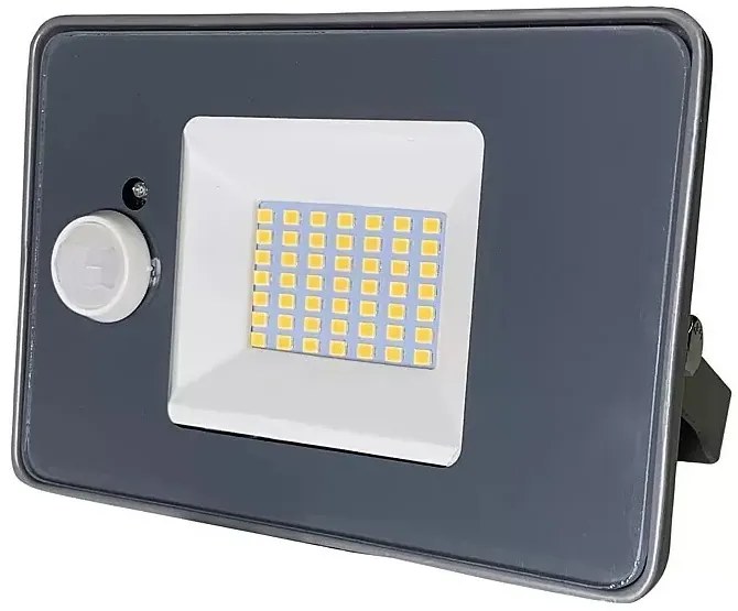 German LED reflektor s pohybovým senzorem / dosah 7 m / 10 W / černá