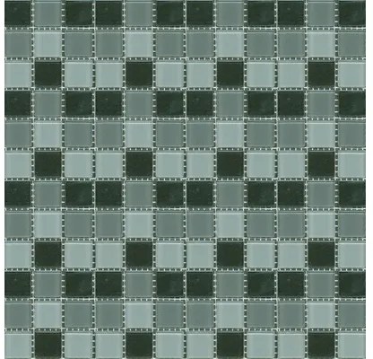 Skleněná mozaika CM 4999 mix černá 30,5x32,5 cm
