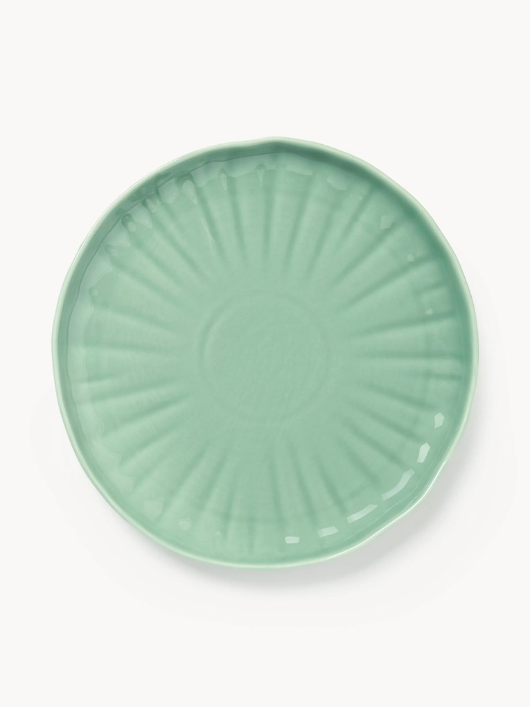 Sada porcelánových mělkých talířů s reliéfem Sali, 4 díly