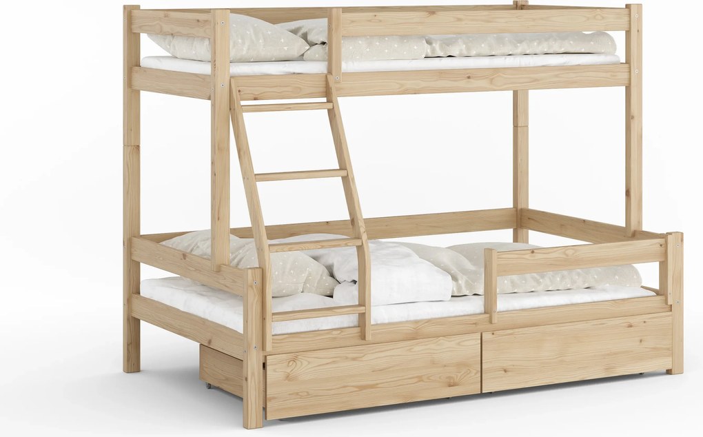 Rkids | Patrová postel Gardo 90/120x180 Přírodní