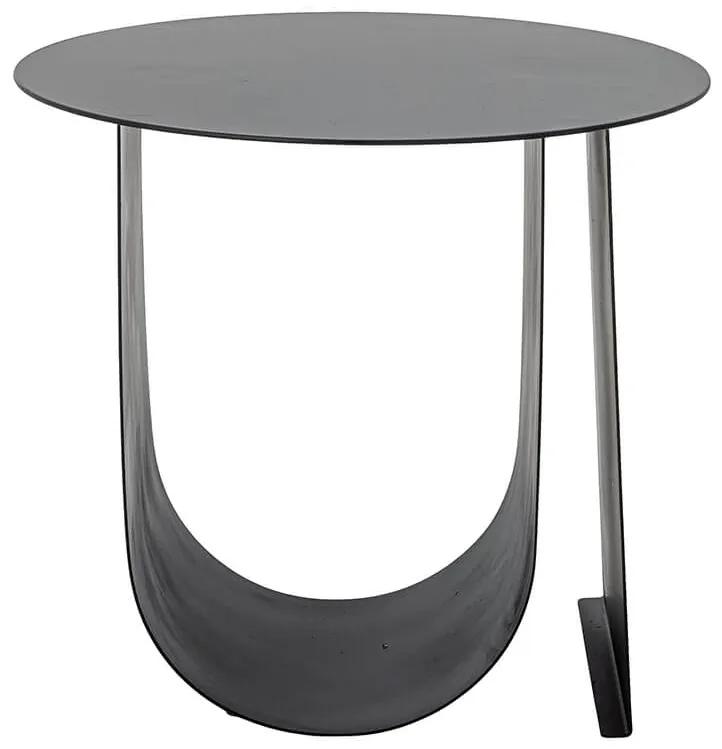 Kovový odkládací stolek bodhi ø 43 x 38 cm černý MUZZA