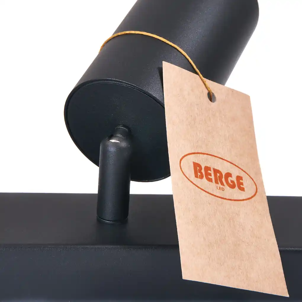 BERGE Stropní bodové svítidlo LED VIKI-L 6x GU10 černé + 6x LED žárovka |  BIANO