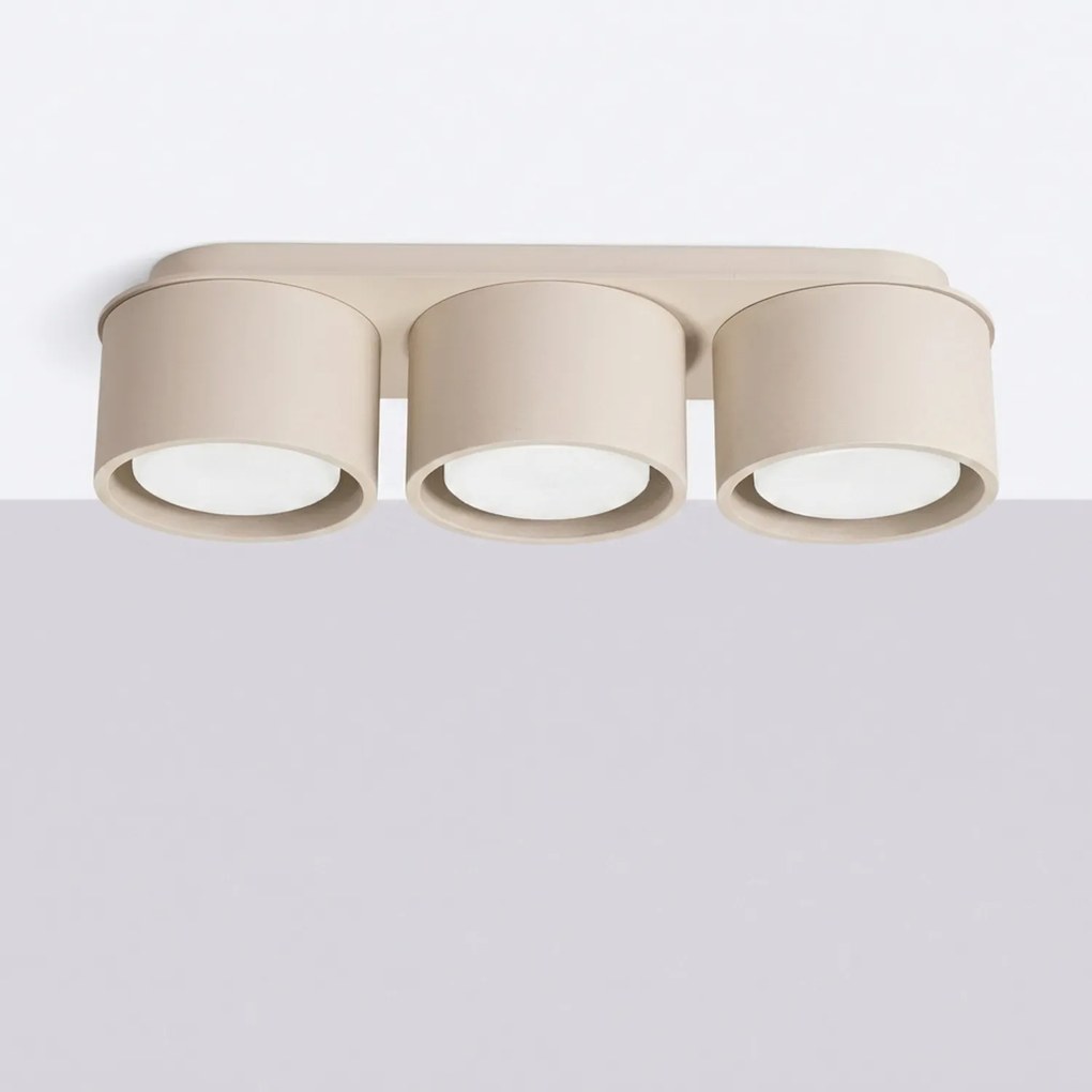 Sollux Lighting Stropní svítidlo MODO 3 šedobéžové GX53