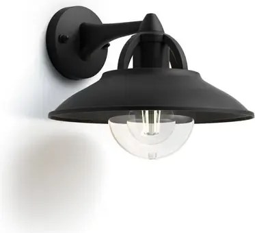 Philips Cormorant 1x42W černá / Venkovní nástěnné svítidlo / E27 / IP4