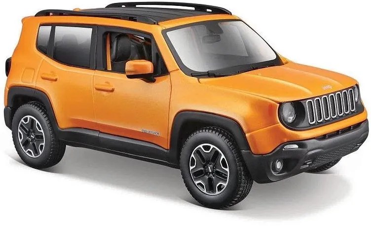 Kovový model maisto jeep renegade oranžová