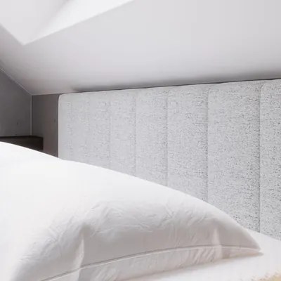 Postel boxspring se 2 úložnými prostory šedá PEDRO SOTTO PU 160x200 cm