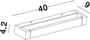 Nástěnné LED svítidlo NOVA LUCE LINE 12W 3000K 9117312