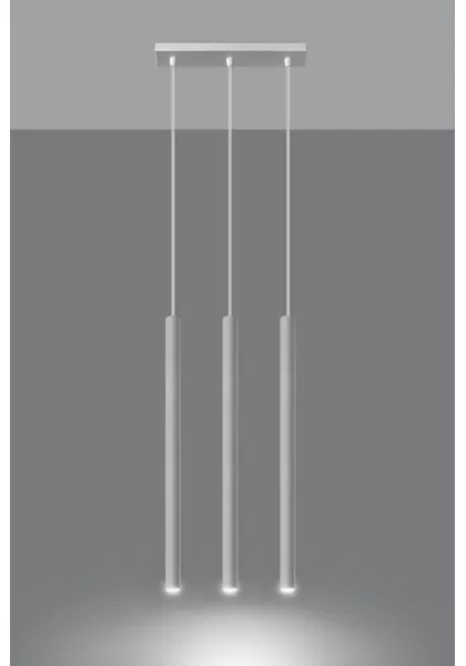 Sollux SL.0466 - Lustr na lanku PASTELO 3xG9/8W/230V bílá