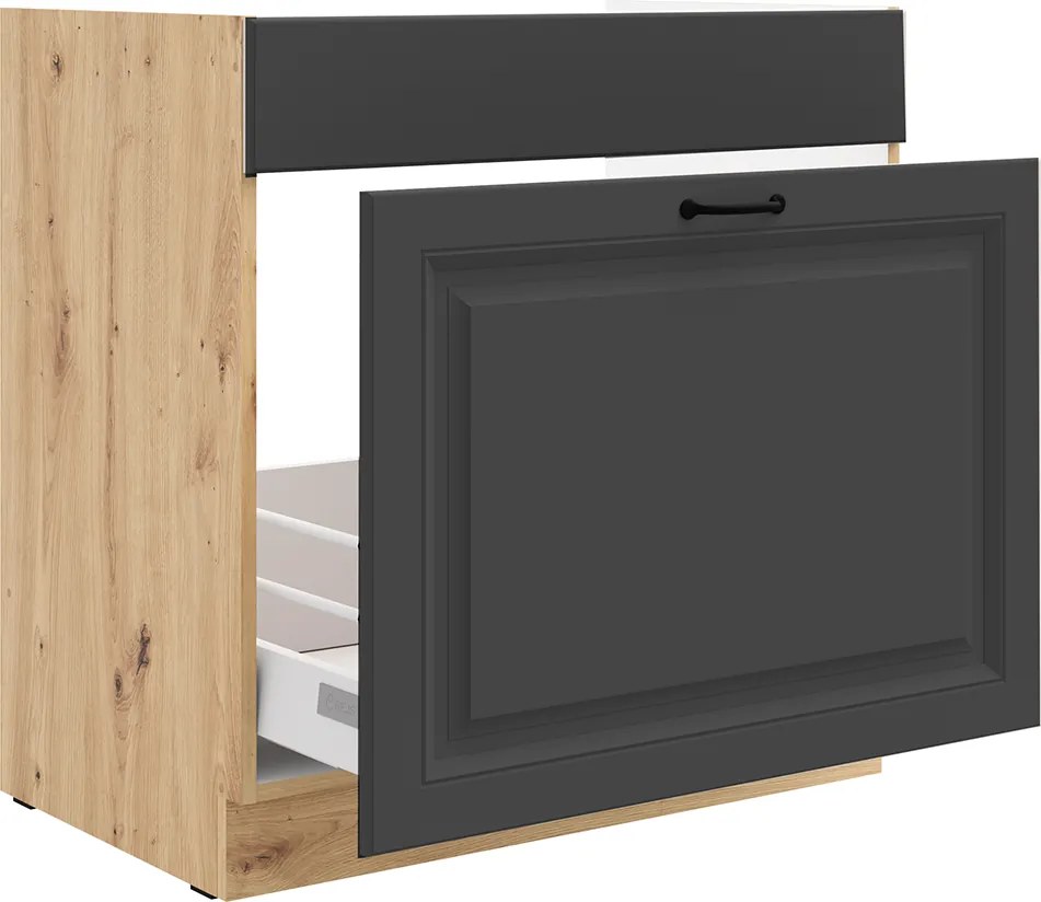 STILO gr | dolní skříňka 80 ZL 1S dřezová | 80 cm | PREMIUM BOX | artisan/grafit