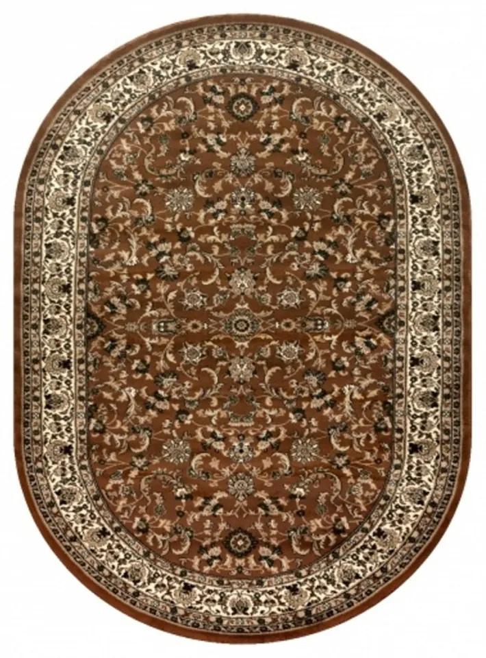 Kusový koberec Royal hnědý ovál, Velikosti 100x180cm
