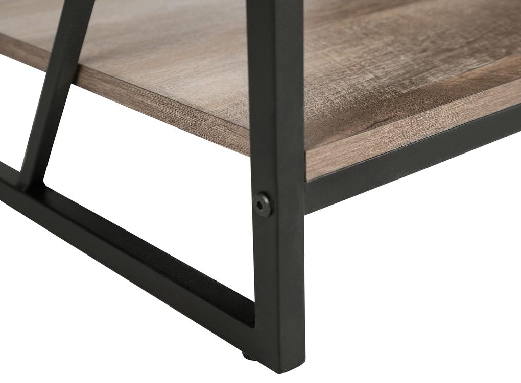 TV stolek v barvě tmavého dřeva FORRES Beliani
