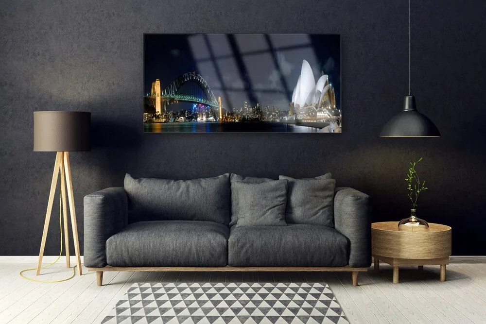 akrylový obraz Sydney Most Architektura 120x60 cm