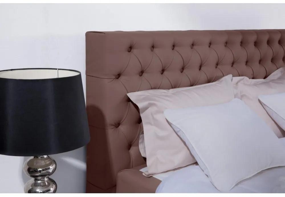Luxusní čalouněná postel CASABLANCA 180x200 cm Matt Velvet 2