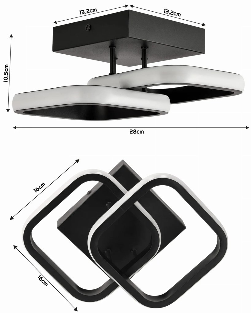 BERGE LED stropní svítidlo UTAH 27W