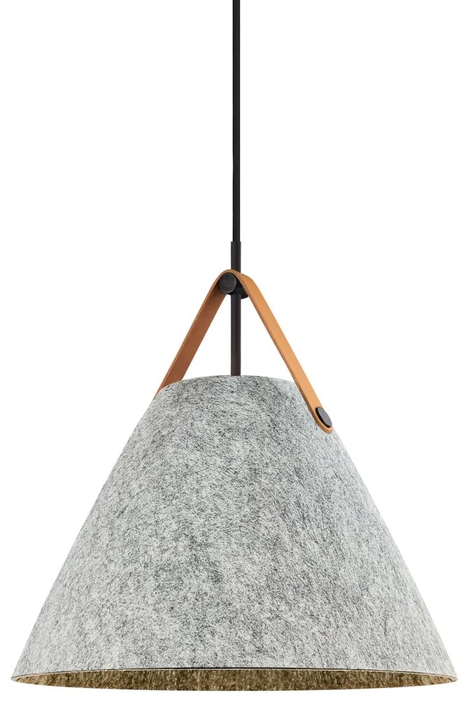 NORDLUX Strap designový lustr s koženým popruhem Varianta: Strap 48, Ø 480 x 480 mm, E27, 40 W, bílá