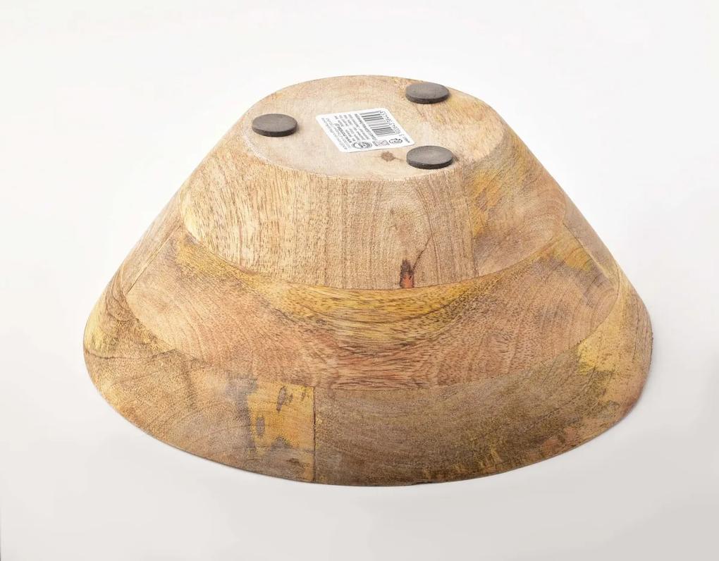 Dekorační miska LOGAN dřevěná 25x10 cm