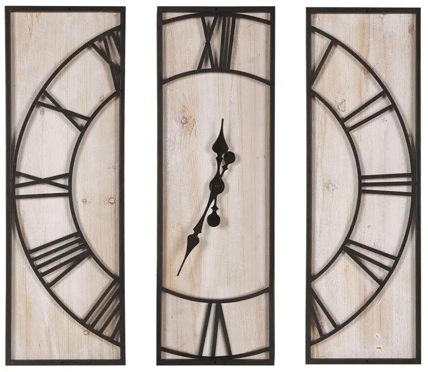 Nástěnné hodiny 75 x 75 cm světlé dřevo COATLAN Beliani