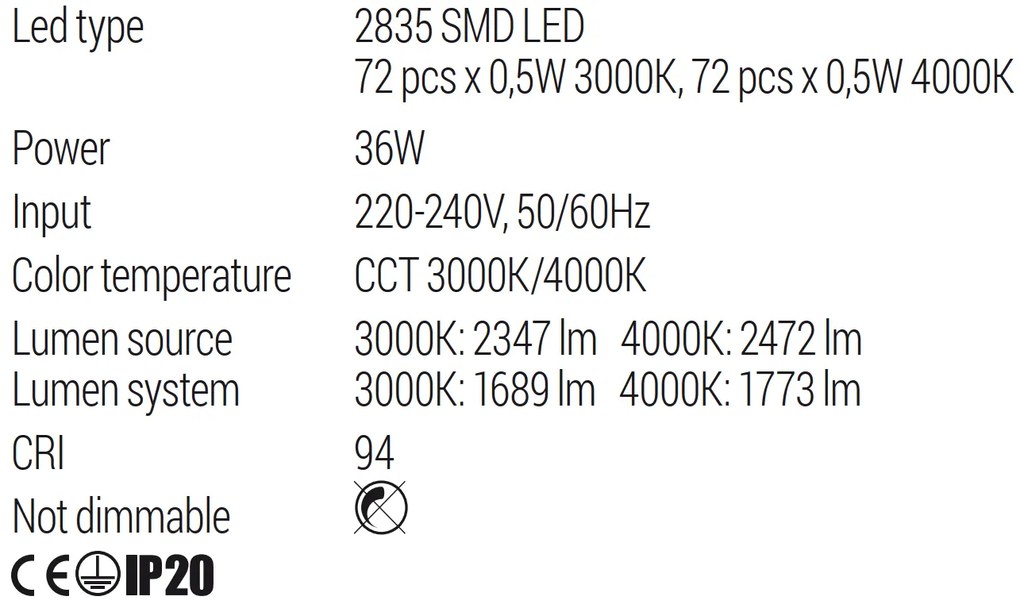 Světla a lustry REDO GROUP Redo SOLERA 01-3592 LED lustr nad stůl 36W/CCT 3000K/4000K