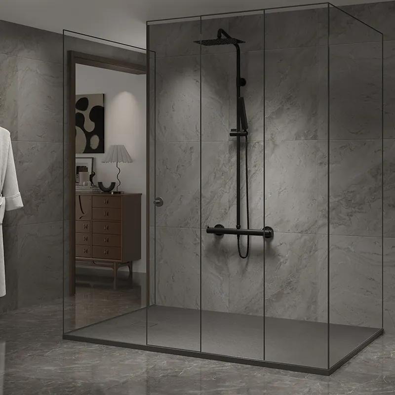 BPS-koupelny Obdélníková akrylátová sprchová vanička HYD-OSV-RIKO 130x80 šedá