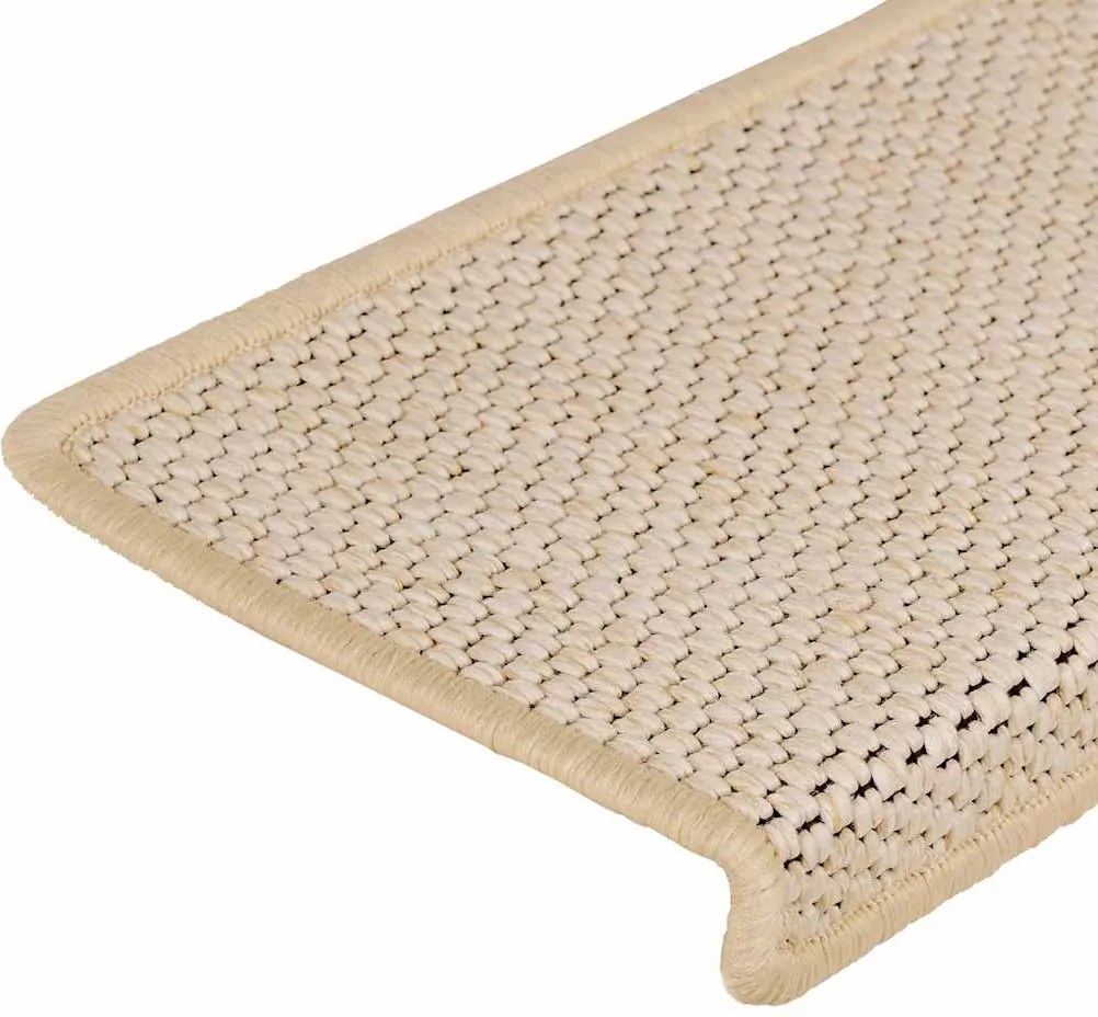 Samolepicí rohože na schody Sisal-Look 30 ks 65x21x4 cm Berber 3365893