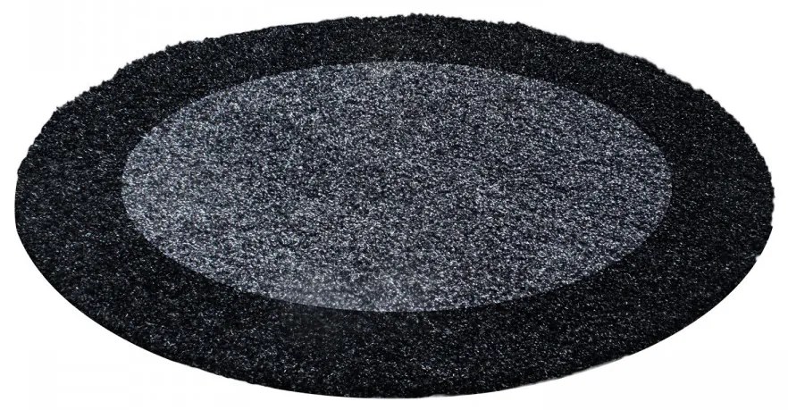 Hans Home | Kusový koberec Life Shaggy 1503 anthracit kruh - 120x120 (průměr) kruh