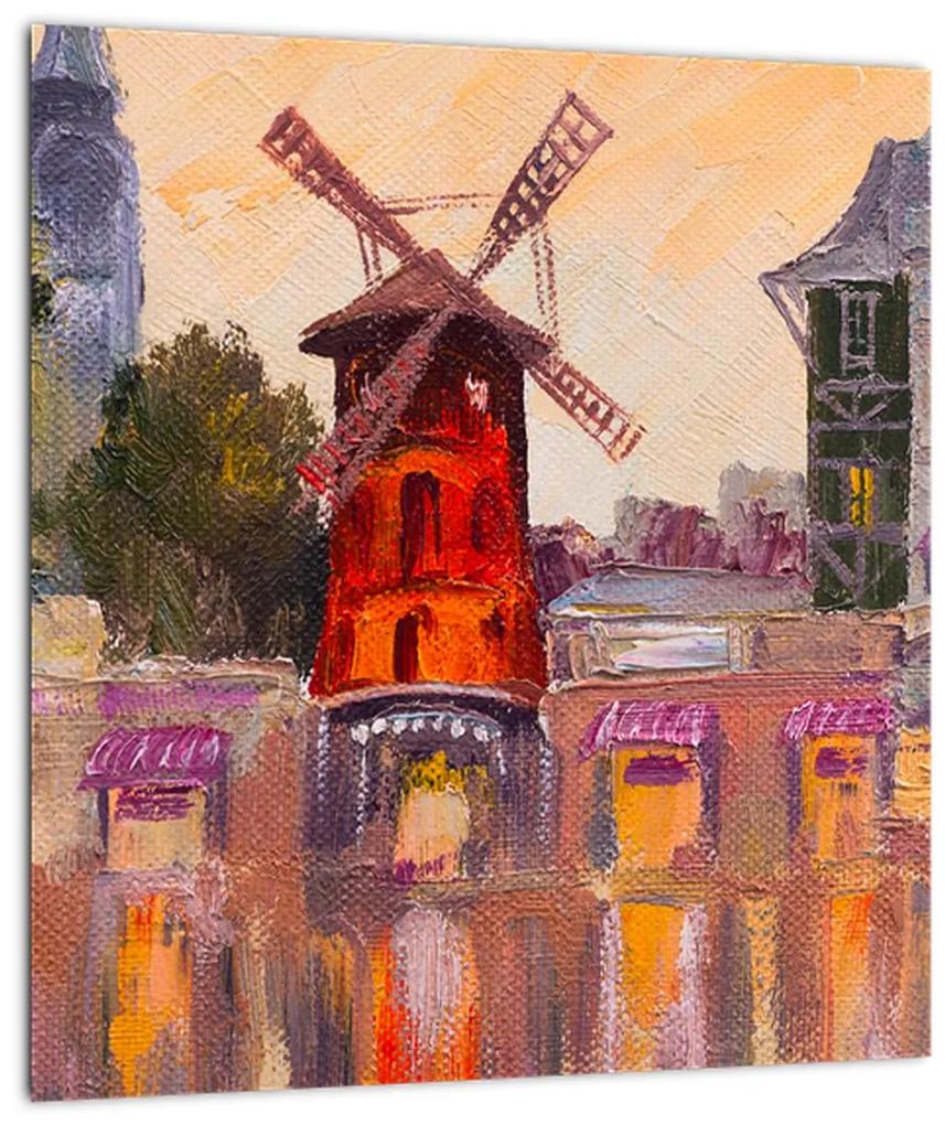 Obraz - Moulin rouge, Paříž, Francie (30x30 cm)