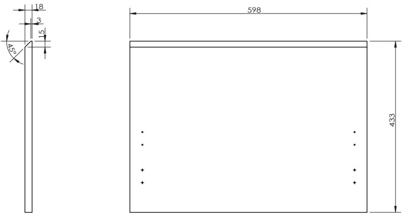 Mexen Orio, koupelnová skříňka 100 cm s pravým umyvadlem Otis, 1S, 1D, bílá lesklá, 91A13-10047-3-BBFF00-W18P00