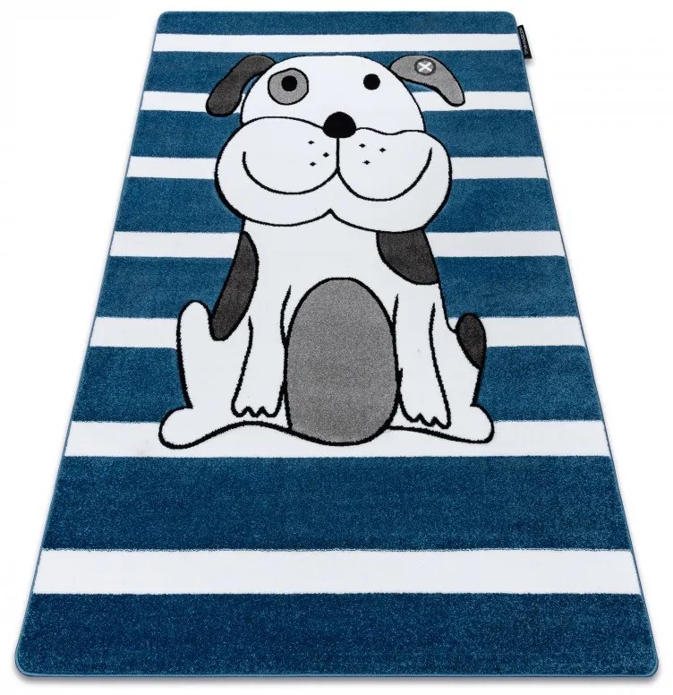 Dywany Łuszczów, Dětský kusový koberec Petit Puppy blue, 160x220, modrá, dětský pokoj