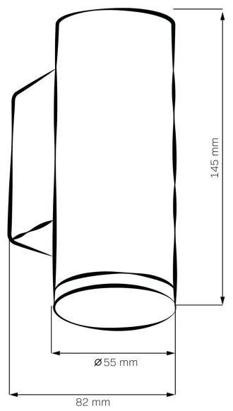 LED RGBW Stmívatelné koupelnové nástěnné svítidlo TURYN 1xGU10/6W/230V IP44 č