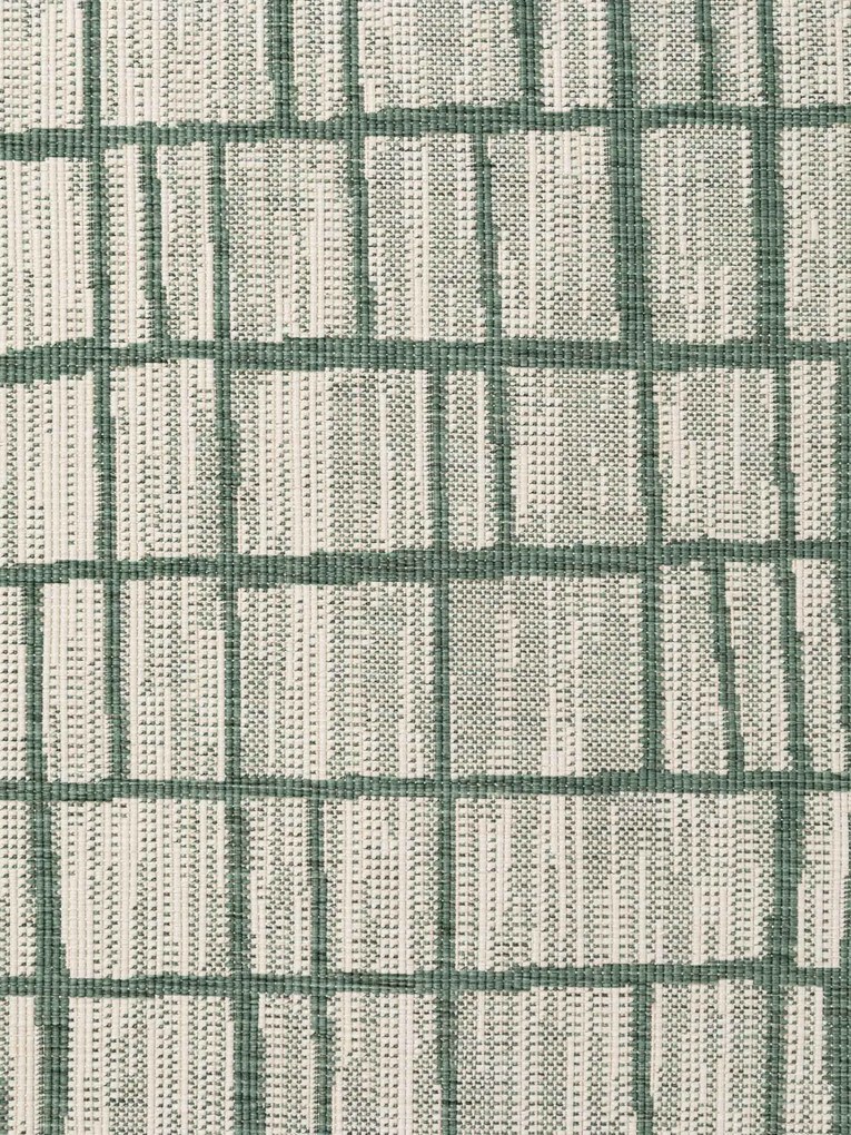 Ted Baker, Kusový koberec Ted Baker Haringey 106389 Green White kruh, 200x200, zelená, chodba / předsíň