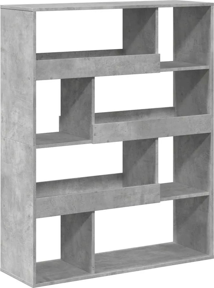 Dělicí stěna betonově šedá 100 x 33 x 125,5 cm kompozitní dřevo 3309486