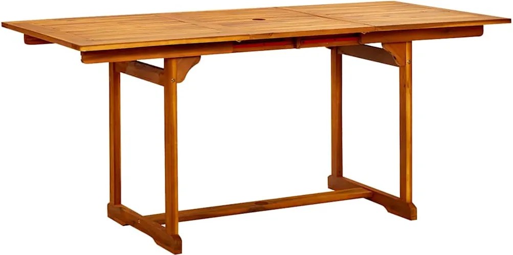 Zahradní jídelní stůl (120–170) x 80 x 75 cm masivní akácie 316568