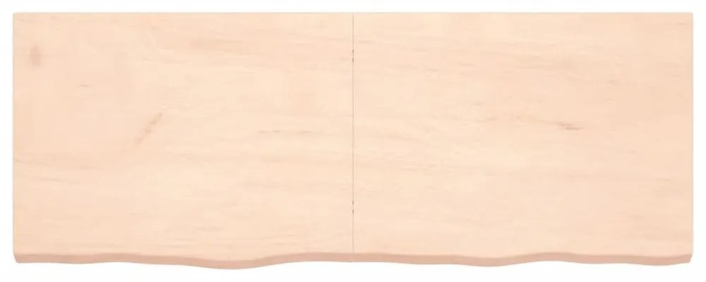 Petromila Nástěnná police 160x60x(2-6) cm neošetřené masivní dubové dřevo