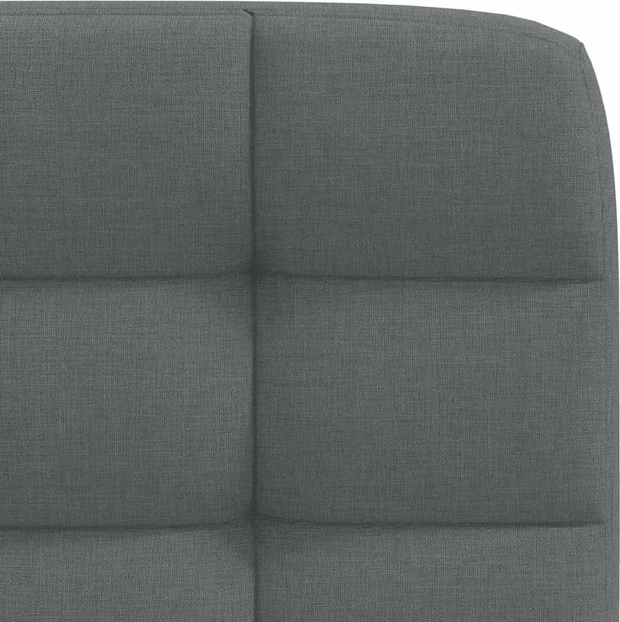 Otočné jídelní židle 6 ks tmavě šedé textil 3315462