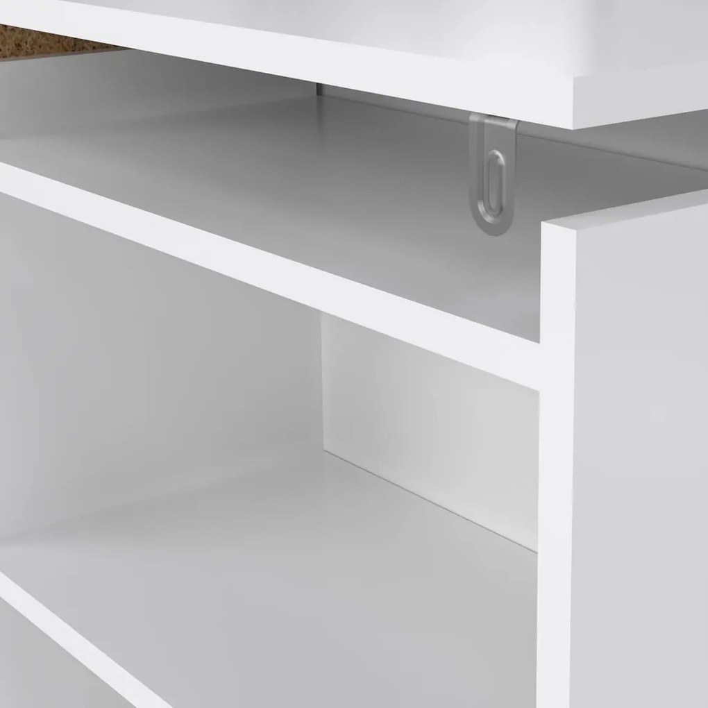 Úložné čelo postele Simplicity II 145 cm, bílý lesk